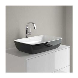 Villeroy & Boch Villeroy und Boch Artis Aufsatzwaschtisch 417258BCT8 58x38cm, ohne Hahnloch, ohne &Uuml;berlauf, Coal Black