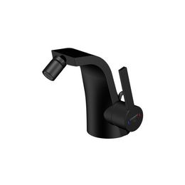 Steinberg Serie 260 Bidetarmatur 2601300S Ausladung 105mm, mit Ablaufgarnitur 1 1/4", Matt Black