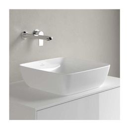 Villeroy & Boch Villeroy und Boch Artis Aufsatzwaschtisch 417841RW 41x41cm, ohne Hahnloch, ohne &Uuml;berlauf, Stone White C-plus