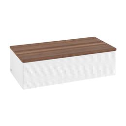 Villeroy & Boch Villeroy und Boch Antao Waschtisch-Unterschrank L40102MT 100x26,8x50cm, Waschbeckenplattenfarbe warm walnut, white matt lacquer