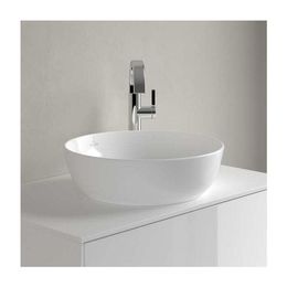 Villeroy & Boch Villeroy und Boch Artis Aufsatzwaschtisch 417943RW &Oslash; 430mm, ohne Hahnloch, ohne &Uuml;berlauf, Stone White CeramicPlus