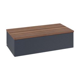 Villeroy & Boch Villeroy und Boch Antao Waschtisch-Unterschrank L40102HG 100x26,8x50cm, Waschbeckenplattenfarbe warm walnut, midnight blue matt lacquer
