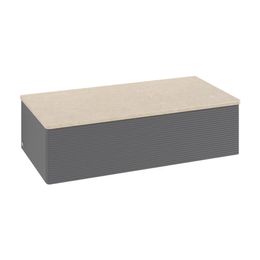 Villeroy & Boch Villeroy und Boch Antao Waschtisch-Unterschrank L40103GK 100x26,8x50cm, Waschbeckenplattenfarbe botticino, anthracite matt lacquer