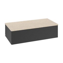 Villeroy & Boch Villeroy und Boch Antao Waschtisch-Unterschrank L40103PD 100x26,8x50cm, Waschbeckenplattenfarbe botticino, black matt lacquer