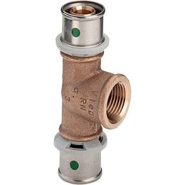 Viega Sanfix-P T-St&uuml;ck 566579 50 x Rp 3/4 x 50 mm, mit SC-Contur, Rotguss