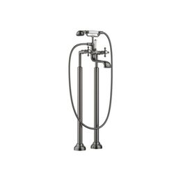 Dornbracht Madison Wannen-Zweiloch-Armatur 25943360-99 freistehende Montage, mit Brausegarnitur, Dark Platinum matt