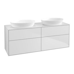 Villeroy & Boch Villeroy und Boch Finion Waschtischunterschrank FA8100MT 160x60,3cm, Abdeckplatte white matt, White matt lacquer