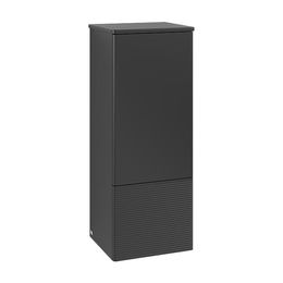 Villeroy & Boch Villeroy und Boch Antao Mittelschrank L44100PD 41,4x103,9x35,6cm, Waschbeckenplattenfarbe Lack, black matt lacquer