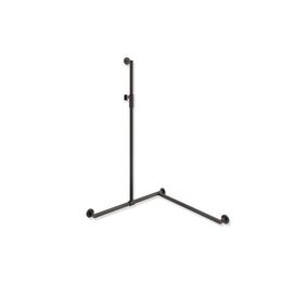 HEWI System 900 Duschhandlauf 900.35M36060ER 1250 x 800 x 800 mm, Ausf&uuml;hrung rechts, dunkelgrau tiefmatt