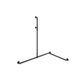 HEWI System 900 Duschhandlauf 900.35M36160ER 1250 x 947 x 647 mm, Ausf&uuml;hrung rechts, dunkelgrau tiefmatt