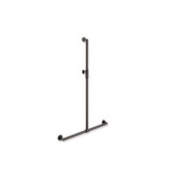 HEWI System 900 Duschhandlauf 900.35M46060ER 1250 x 457 mm, pulverbeschichtet schwarz tiefmatt