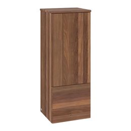 Villeroy & Boch Villeroy und Boch Antao Mittelschrank L44000HM mit Beleuchtung, 41,4x103,9x35,6cm, Waschbeckenplattenfarbe Lack, warm walnut