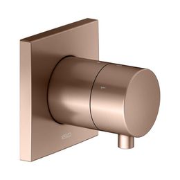 KEUCO IXMO Fertigmontageset 59549291002 Unterputz-3-Wege-Ab-und Umstellventil, Griff Comfort, eckig, rotgold geb&uuml;rstet