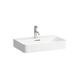 Laufen VAL Waschtisch 8102840001081, 65x42cm, 3 Hahnl&ouml;cher und &Uuml;berlauf, Saphirkeramik