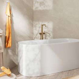 Hansgrohe Tecturis S Wannenarmatur 73440140 bodenstehend, brushed bronze