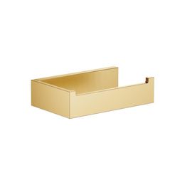 Dornbracht Mem Papierrollenhalter 83500780-28 ohne Deckel, Ausladung 85 mm, messing geb&uuml;rstet