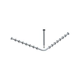 KEUCO Brausevorhangstangen Set Plan 14937010900 f&uuml;r Dusche 90 x 90 cm, chrom