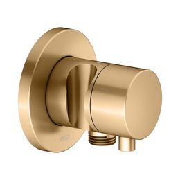 KEUCO IXMO Fertigmontageset 59549251201 Unterputz-3-Wege-Ab-und Umstellventil, Brausehalter, rund, messing geb&uuml;rstet