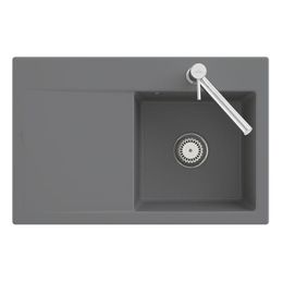 Villeroy & Boch Villeroy und Boch Subway Style 45 Flat Fl&auml;chenb&uuml;ndige Sp&uuml;le 33472FR1 rechts, mit Ablaufgarnitur, Excenterbet&auml;tigung, wei&szlig; alpin CeramicPlus, 78 x 51 cm