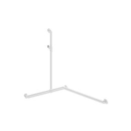 HEWI System 900 Duschhandlauf 900.35M33860VH 1250 x 965 x 1185 mm, Ausf&uuml;hrung rechts, wei&szlig; tiefmatt