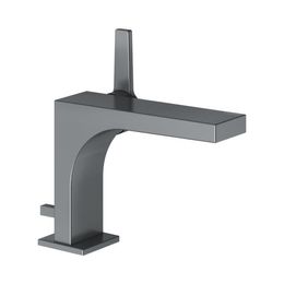 KEUCO Edition 11 Waschtischarmatur 51104130000 Ausladung 136mm, mit Ablaufgarnitur, Schwarzchrom geb&uuml;rstet
