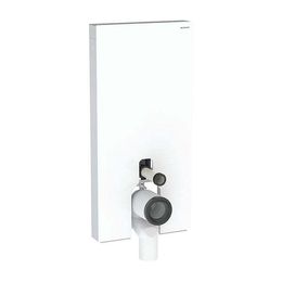 Geberit Monolith Stand-WC-Modul 131203SI5 Glas wei&szlig;, Bauh&ouml;he 101 cm