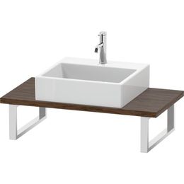 Duravit DuraStyle Konsole DS104C02121 f&uuml;r Aufsatzbecken, 1 Ausschnitt, St&auml;rke 3 cm, Nussbaum dunkel