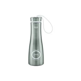 Grohe Blue Trinkflasche 40848SD0 450 ml, Deckel mit Schlaufe, Edelstahl