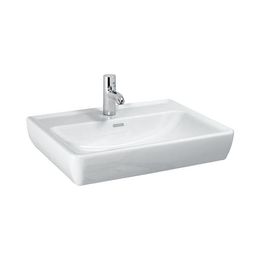 Laufen Pro A Waschtisch 8189530001091 65 x 48 cm, wei&szlig;, mit &Uuml;berlauf, ohne Hahnloch
