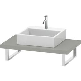 Duravit DuraStyle Konsole DS102C00707 f&uuml;r Aufsatzbecken, 1 Ausschnitt, St&auml;rke 4.5 cm, Betongrau matt