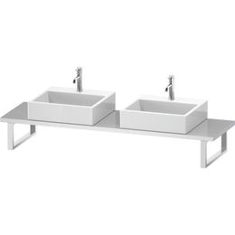 Duravit DuraStyle Konsole DS105C03535 f&uuml;r Aufsatzbecken, 2 Ausschnitte, St&auml;rke 3 cm, Eiche terra