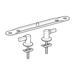 Geberit Edelstahlscharniere 598138000 auch f&uuml;r 573075,576300,573015,