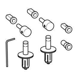 Geberit WC-Sitz Edelstahlscharniere 598055 f&uuml;r WC 575900/ 575910