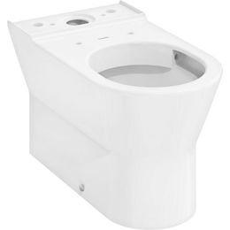 Hansgrohe EluPura S Stand-WC 61176450 f&uuml;r aufgesetzten Sp&uuml;lkasten, SmartClean, wei&szlig;