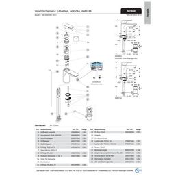 Ideal Standard Griffhebel STRADA, rund, Multiport, F960983AA kpl., Chrom