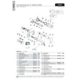 Ideal Standard Griffhebel STRADA, rund, Kart. 47, F960984AA kpl., Chrom