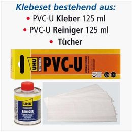 AIRFIT Klebe-Set 10000KS PVC-U Kleber/Reiniger je 125 ml und T&uuml;cher