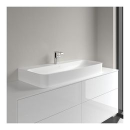 Villeroy & Boch Villeroy und Boch Finion Waschtisch 41681BRW 1000 x 470 x 165 mm, Stone White CeramicPlus, mit verdecktem &Uuml;berlauf, Unterseite geschliffen