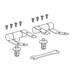 Geberit Scharnier-Set 598182000 mit Absenkautomatik, f&uuml;r WC-Sitz