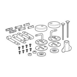Geberit Set Scharniere f&uuml;r WC-Sitz 597003000 Romantik, Edelstahl