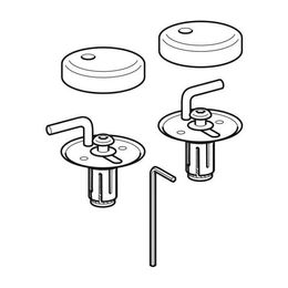 Geberit Scharnier-Set 598127000 f&uuml;r WC-Sitz
