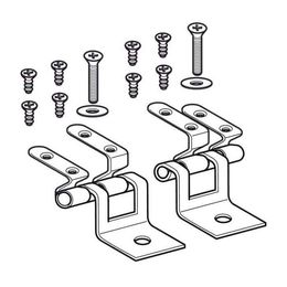 Geberit Scharnier-Set 598180000 Befestigung von vorne, Edelstahl, f&uuml;r WC-Sitz