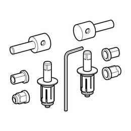 Geberit Vitelle Scharnier-Set 598144000 f&uuml;r WC-Sitz