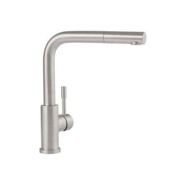 Villeroy & Boch Villeroy und Boch K&uuml;chenarmatur Steel Shower 969711LC ND, 5 l/min, ausziehbar, Edelstahl massiv