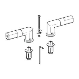 Geberit Scharnier-Set 598145000 f&uuml;r WC-Sitz