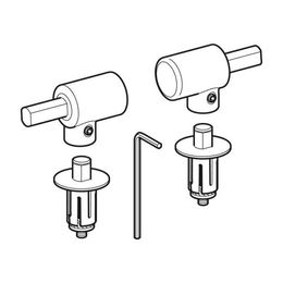 Geberit Metallscharniere 598054000 zu Flow WC-Sitz 575950