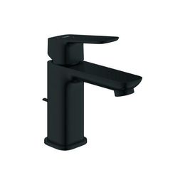 Grohe Cubeo Waschtischarmatur 1017302430 S-Size, Zugstangen-Ablaufgarnitur 1 1/4", matt schwarz