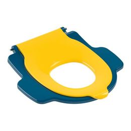 Villeroy & Boch Villeroy und Boch O.novo kids WC-Sitz 8M11619B ohne Deckel, f&uuml;r Kinder, Scharniere Edelstahl, Ocean Blue/Sunshine Yellow