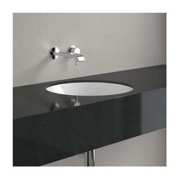 Villeroy & Boch Villeroy und Boch Architectura Unterbauwaschbecken 5A7545R1 &Oslash; 40cm, Wei&szlig; Alpin CeramicPlus, mit &Uuml;berlauf, Au&szlig;enseite nicht glasiert