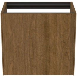 Ideal Standard Conca Waschtisch-Unterschrank T3991Y5 ohne Waschtisch-Platte, 1 Auszug, 60 x 37 x 54 cm, Walnuss dunkel Furnier